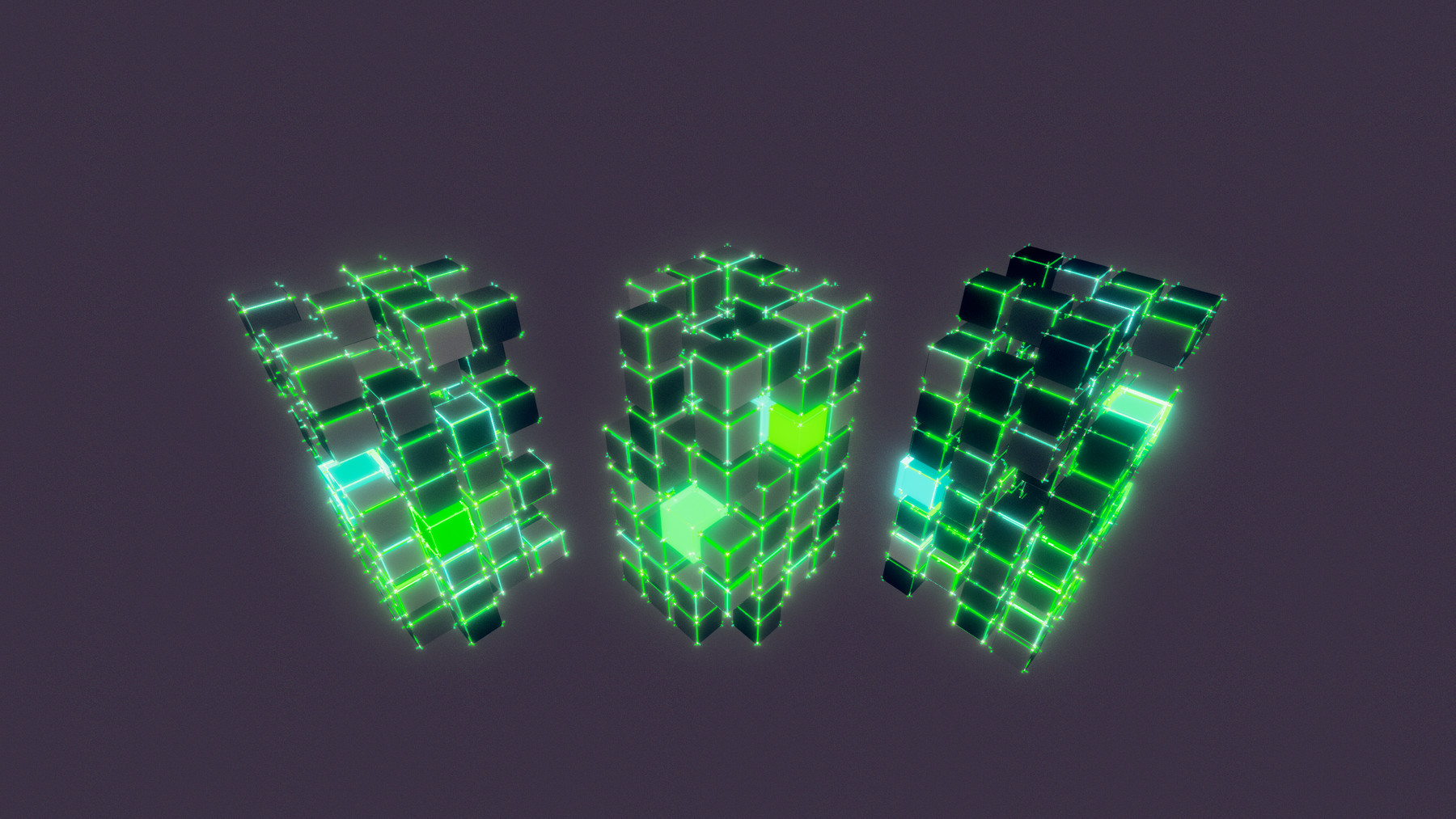 ArtStation - Cyber Effects - Voxels | Game Assets
