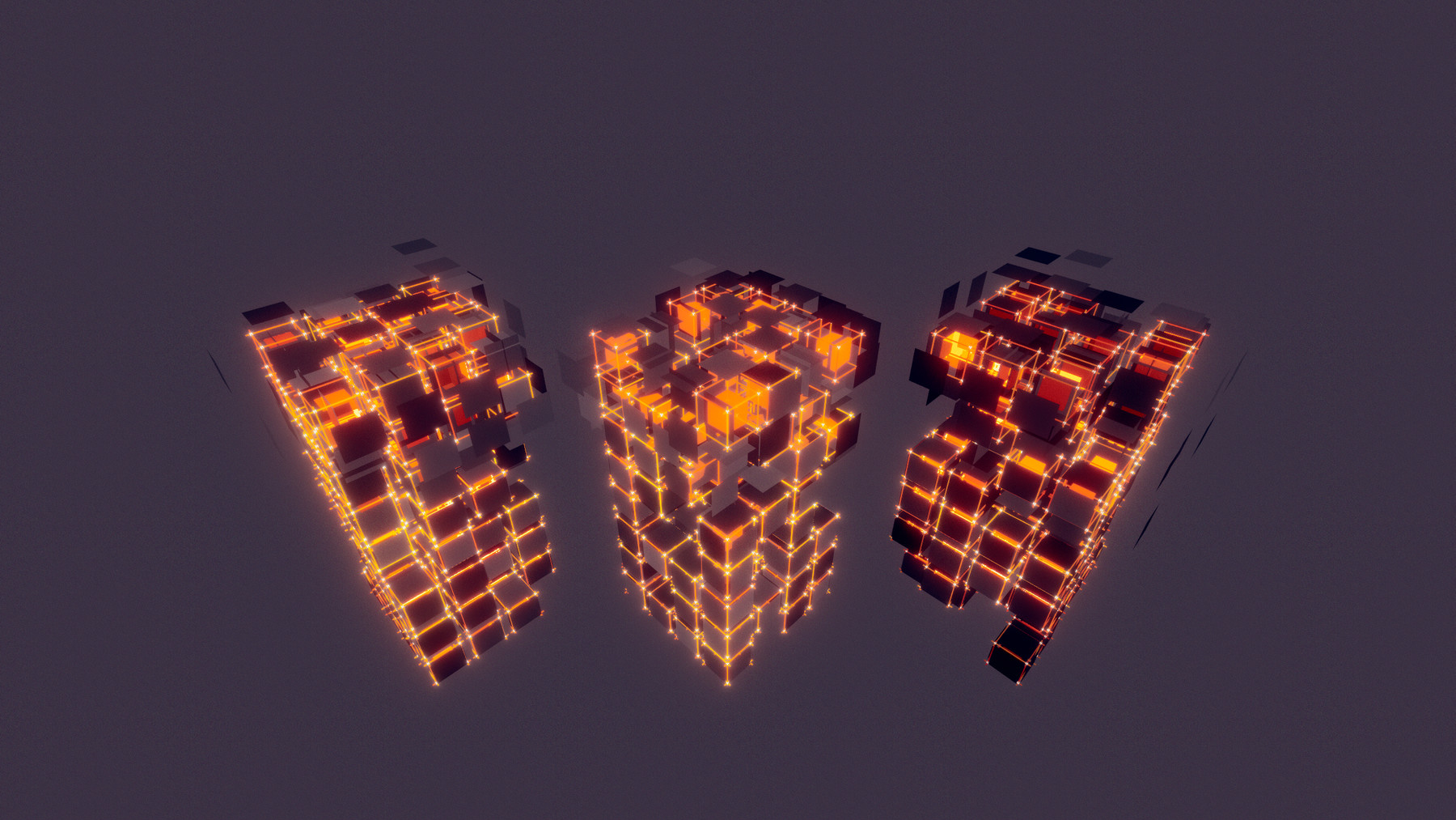 ArtStation - Cyber Effects - Voxels | Game Assets