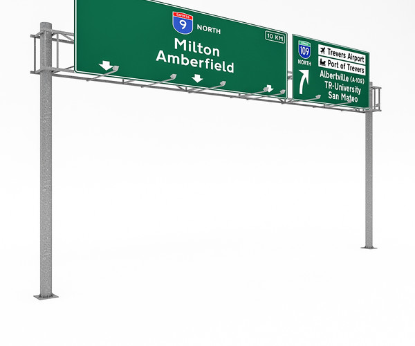 ArtStation - 3D Traffic Sign Model 04 | Resources