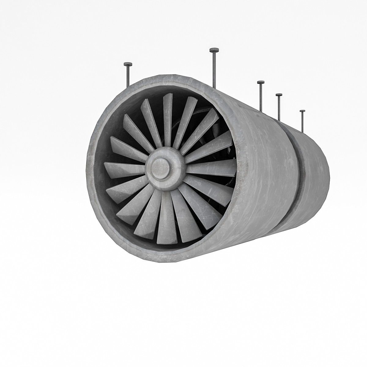 ArtStation - Tunnel Ventilation Fan Model | Game Assets