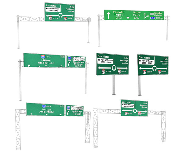 ArtStation - 3D Traffic Signs | Game Assets