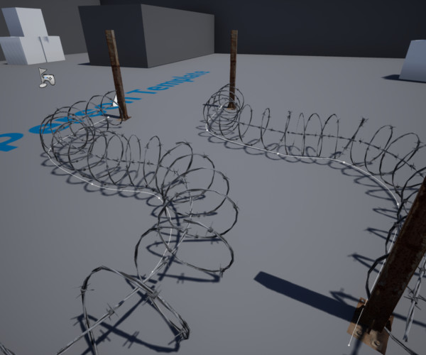 ArtStation - Barbed wire | Game Assets