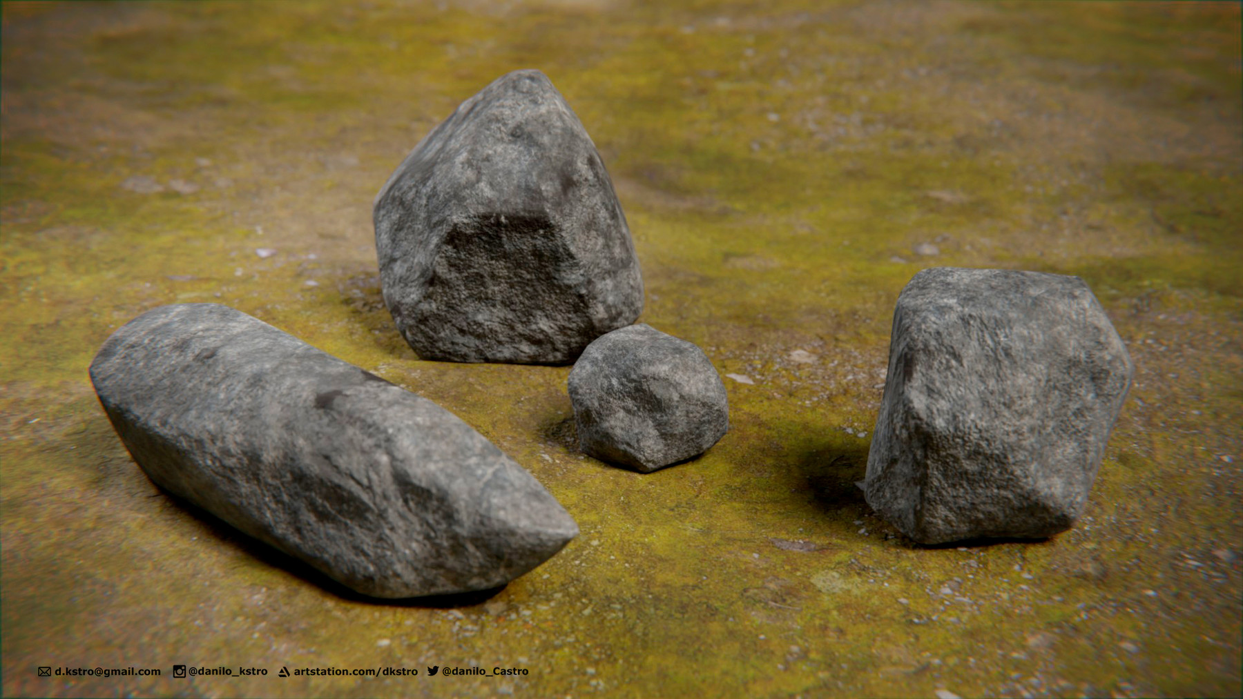 ArtStation - Rocks | 3D model | 2K Textures | Resources