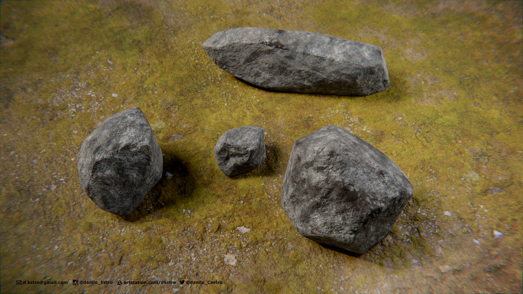 ArtStation - Rocks | 3D model | 2K Textures | Resources