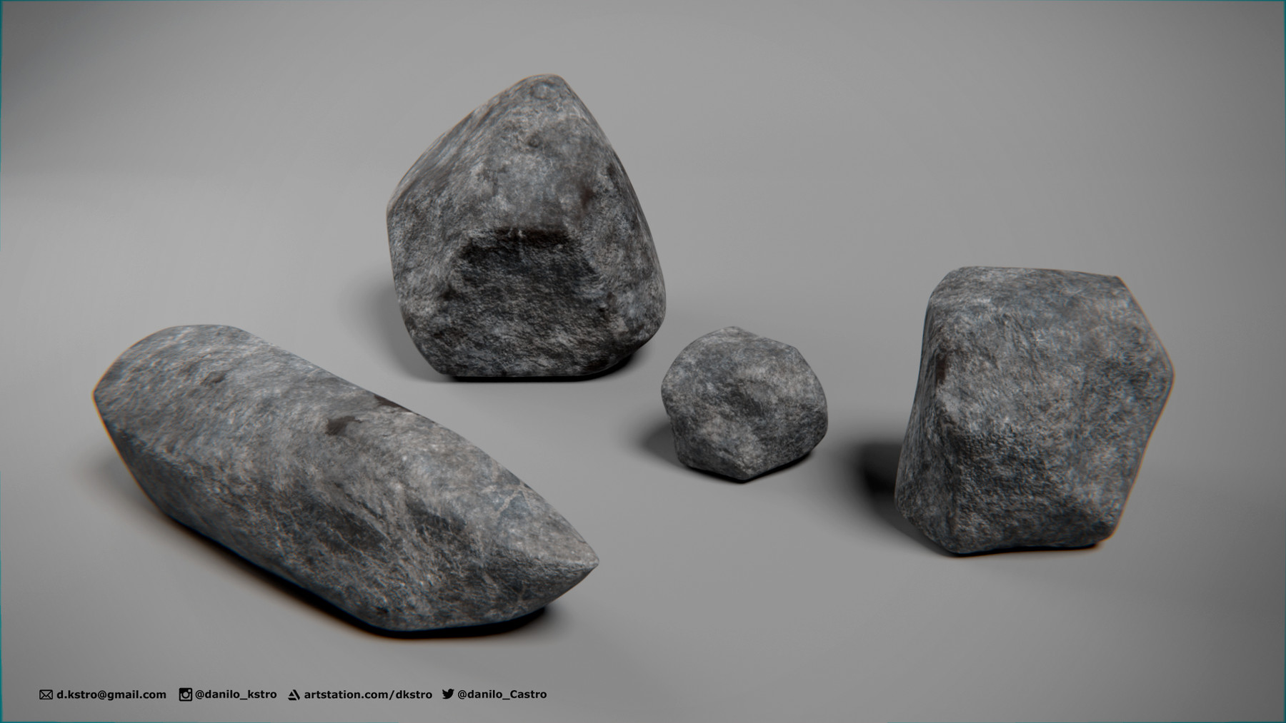 ArtStation - Rocks | 3D model | 2K Textures | Resources