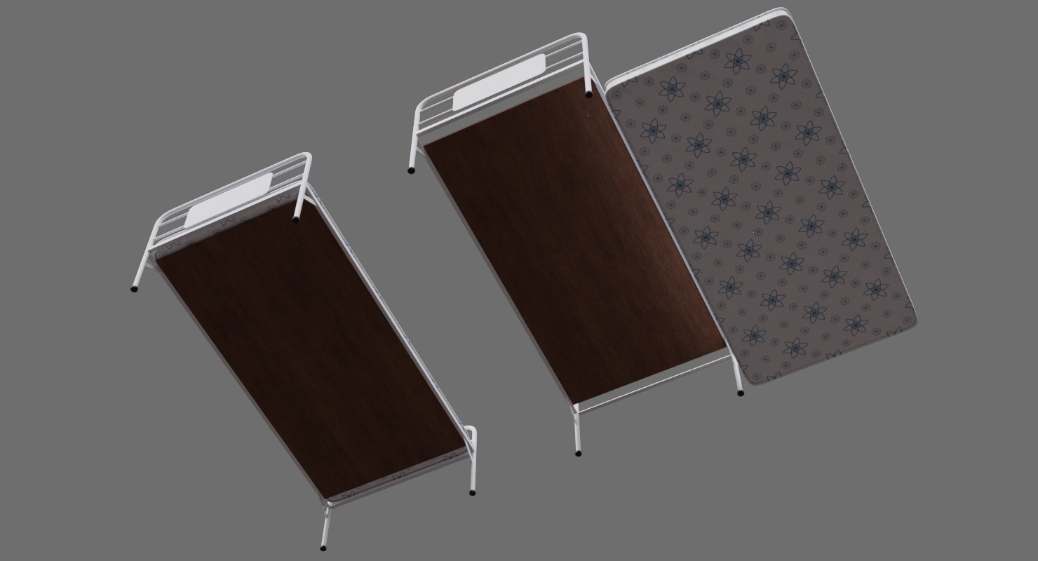 ArtStation - Bed 1A | Game Assets