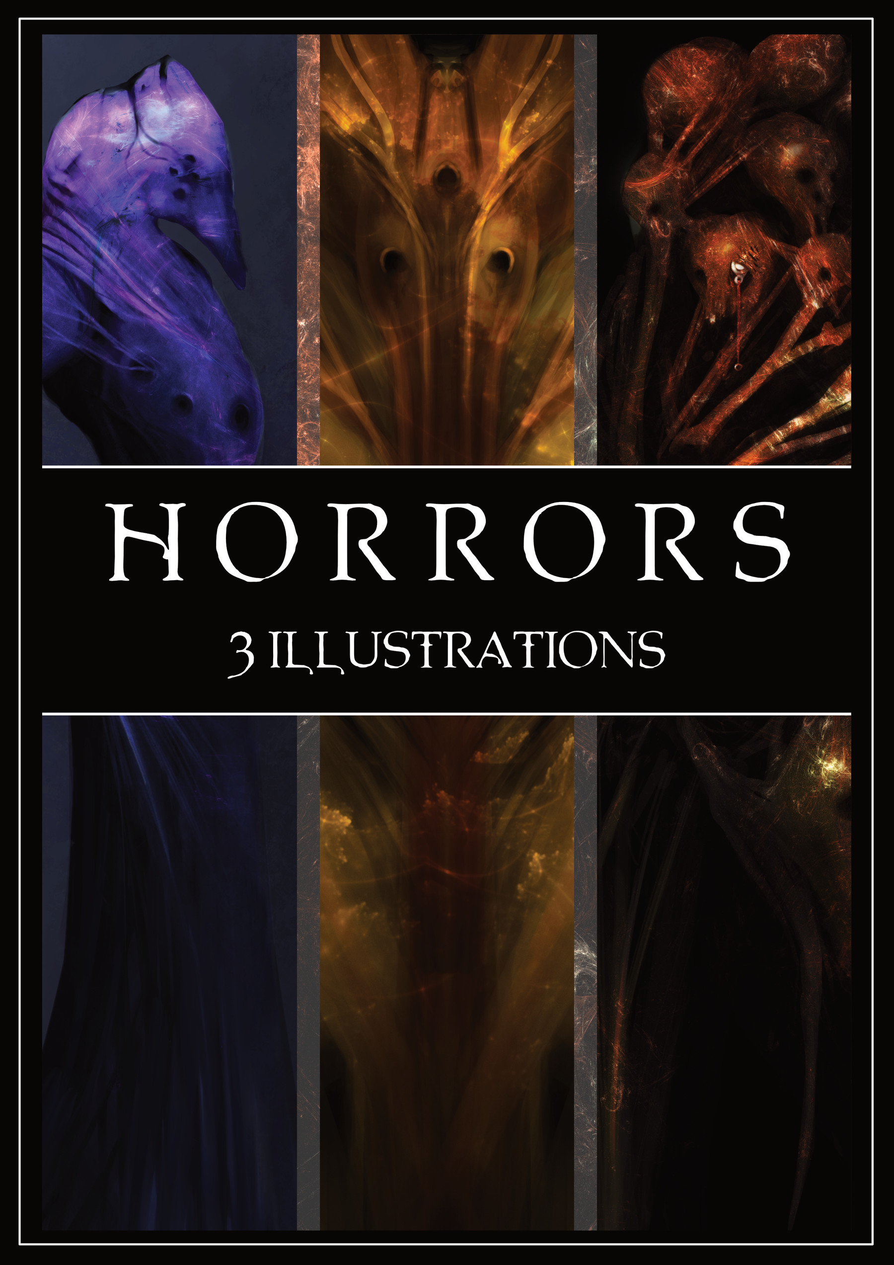 ArtStation - HORRORS – a pack of monster illustrations | Game Assets