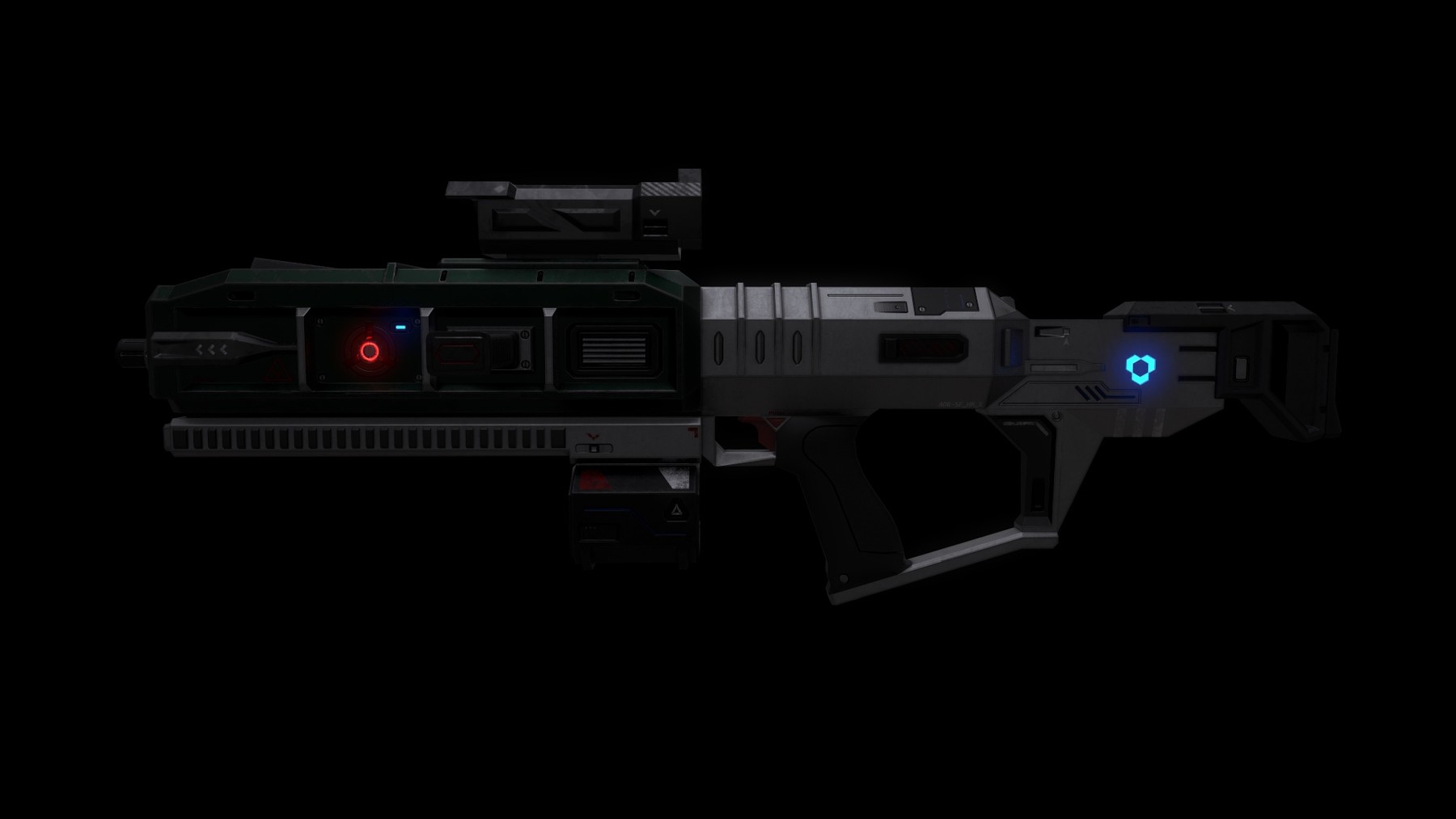 ArtStation - Sci-fi Heavy Machine Gun (Scope, Magazine, Bullets, Triger ...