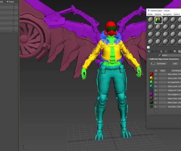 ArtStation - Vulture. Ver_Female | Game Assets