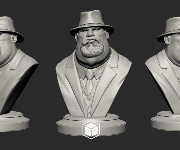 ArtStation - Mafia Boss Bust - 3D Print Ready | Resources