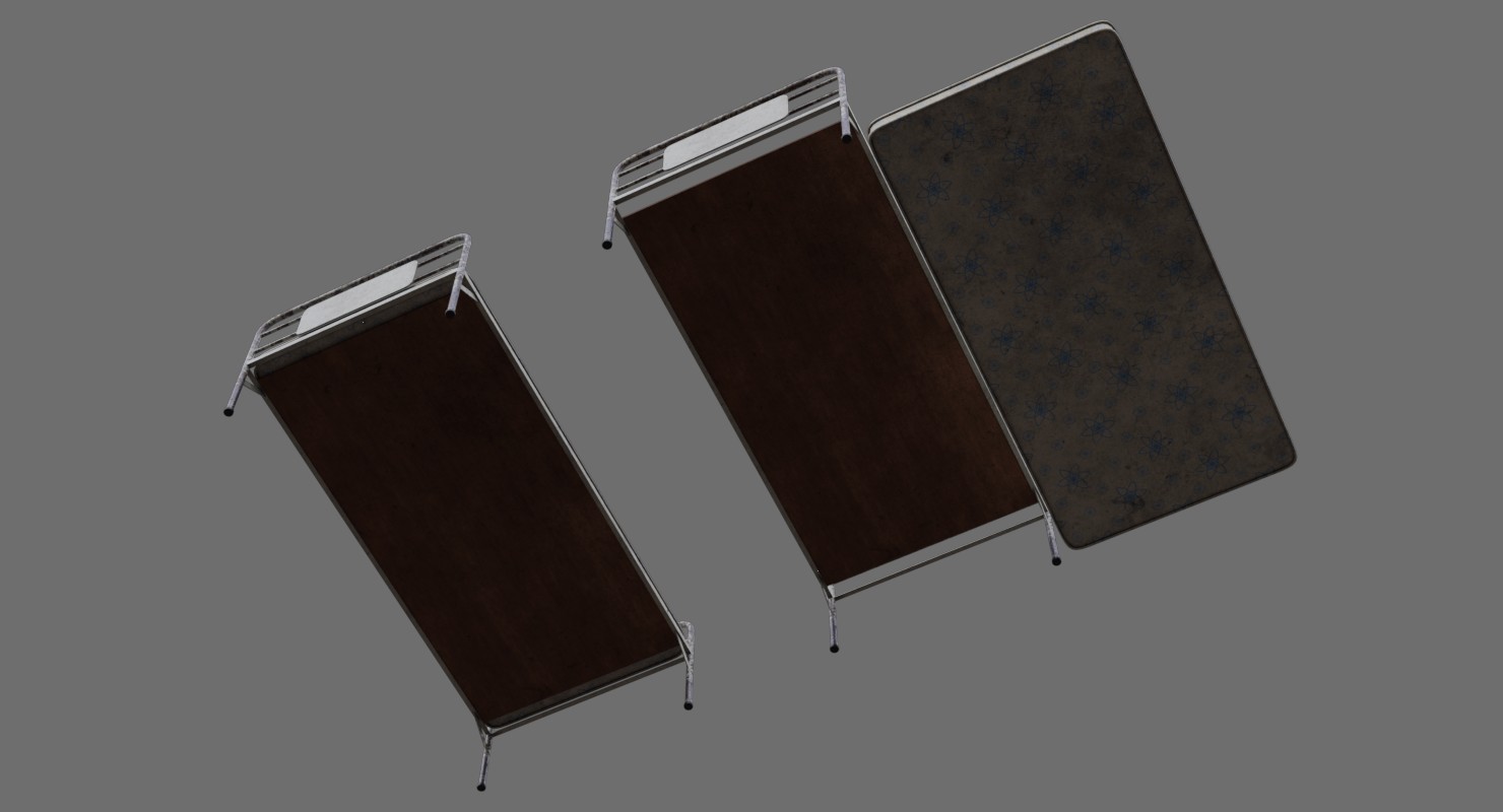 ArtStation - Bed 1B | Game Assets