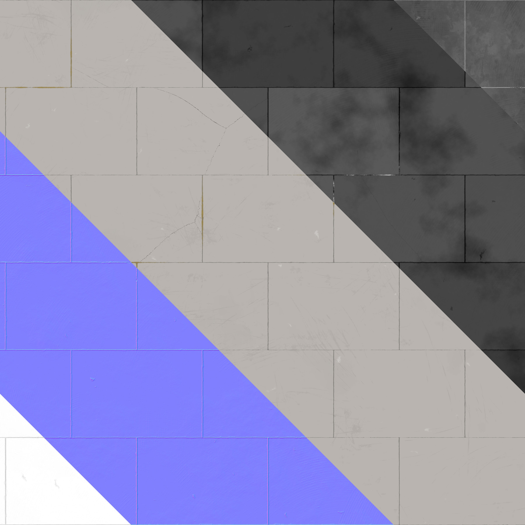 ArtStation - Procedural Plaster Bricks | Game Assets