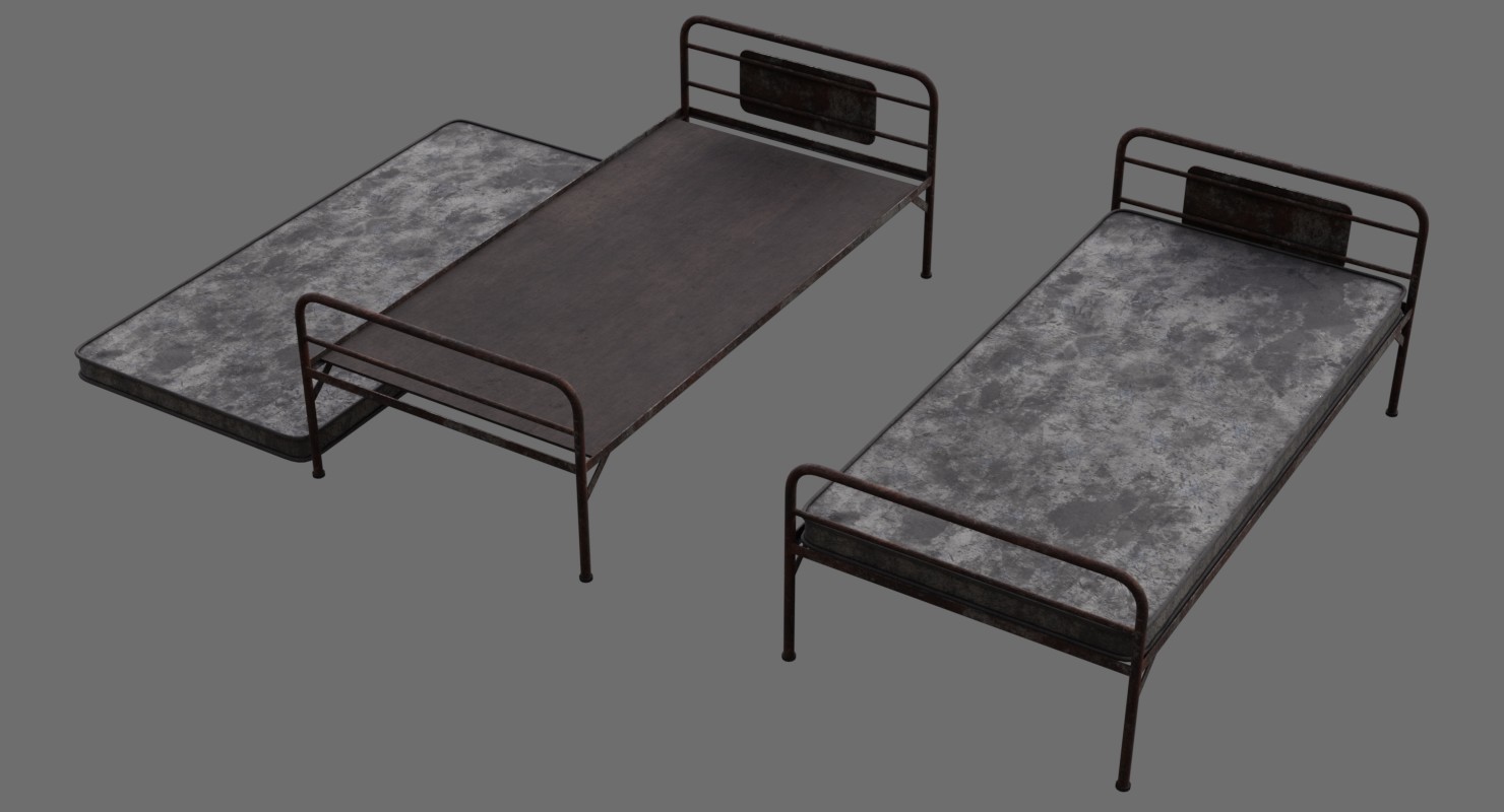 ArtStation - Bed 1C | Game Assets