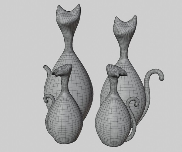 ArtStation - 3D Cat figurines | Resources