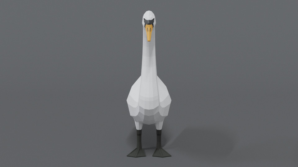 ArtStation - Low Poly Cartoon Swan | Game Assets