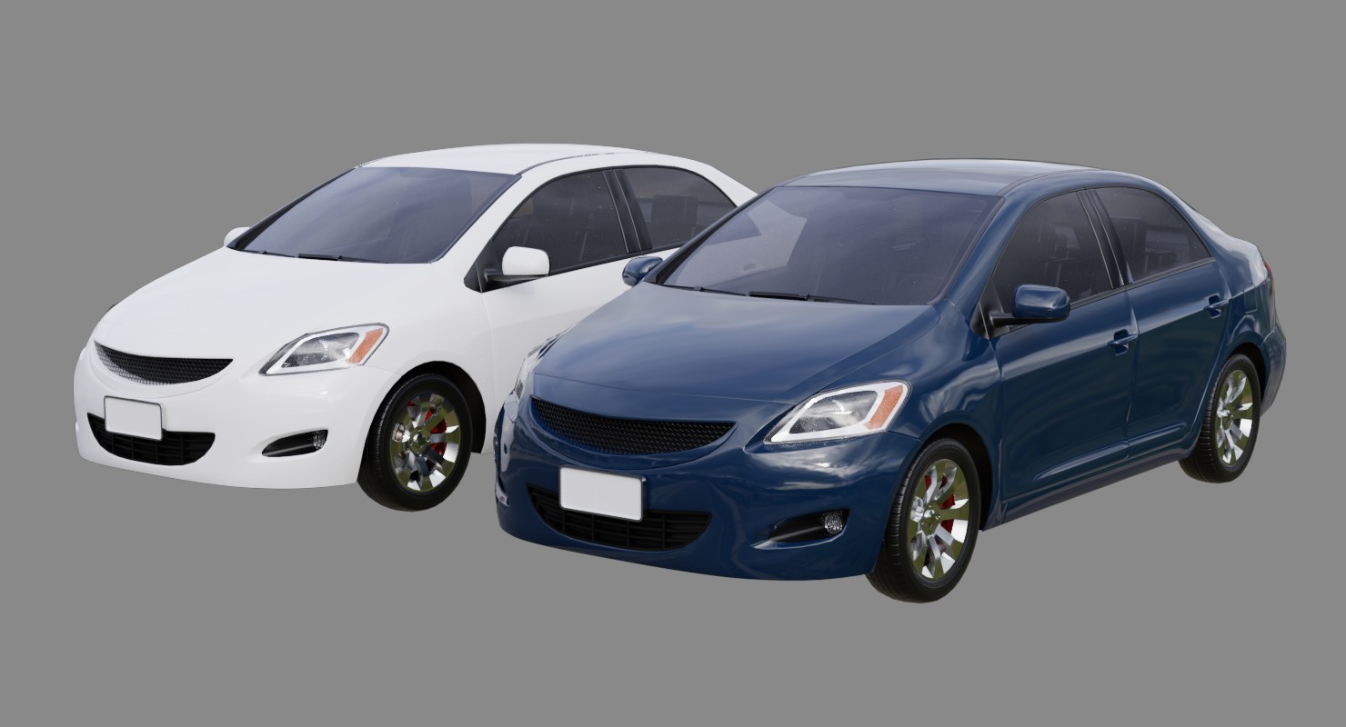 ArtStation - Generic Car 1A | Game Assets