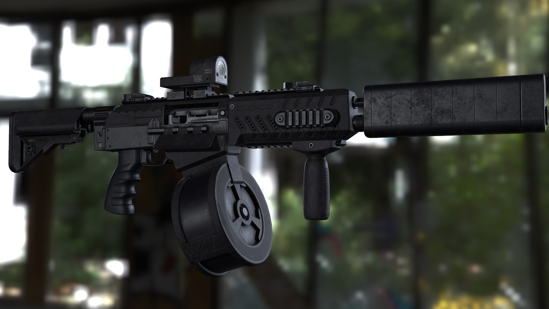 ArtStation - Fostech Origin 12 modern tactical shotgun low-poly 3d ...