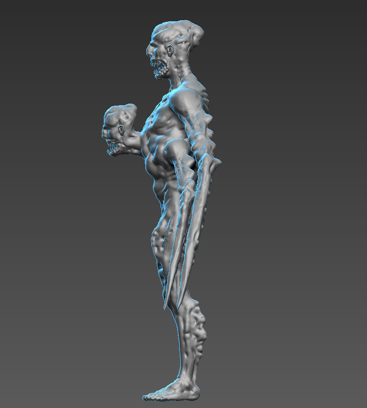 ArtStation - Human Mutant 2 high-poly zbrush project | Resources