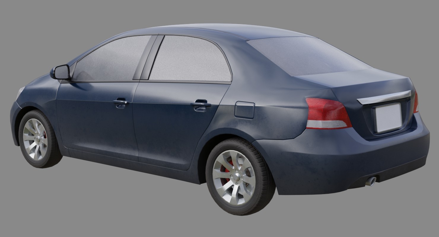 ArtStation - Generic Car 1B | Game Assets