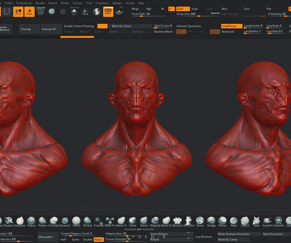 ArtStation - ZBrush Ultrawide User Interface 01 | Resources