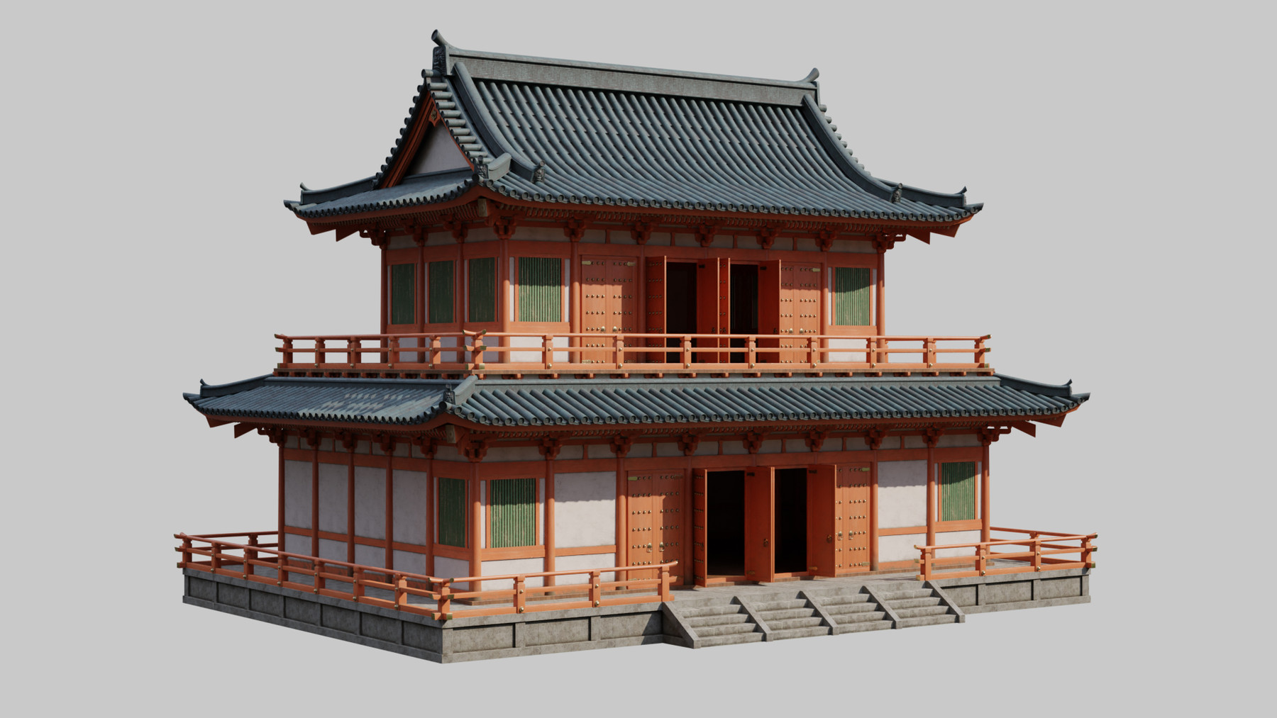 ArtStation - Japanese Modular Temple | Game Assets