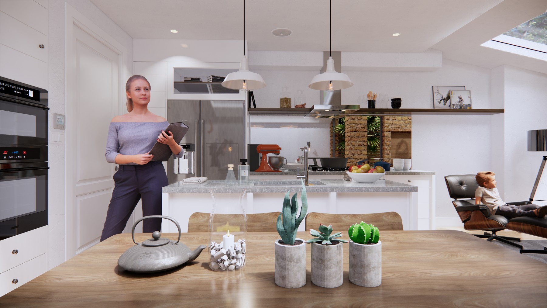 ArtStation - | SPONSOR DOWNLOAD | Day Kitchen | Enscape 2.7 RTX | Resources