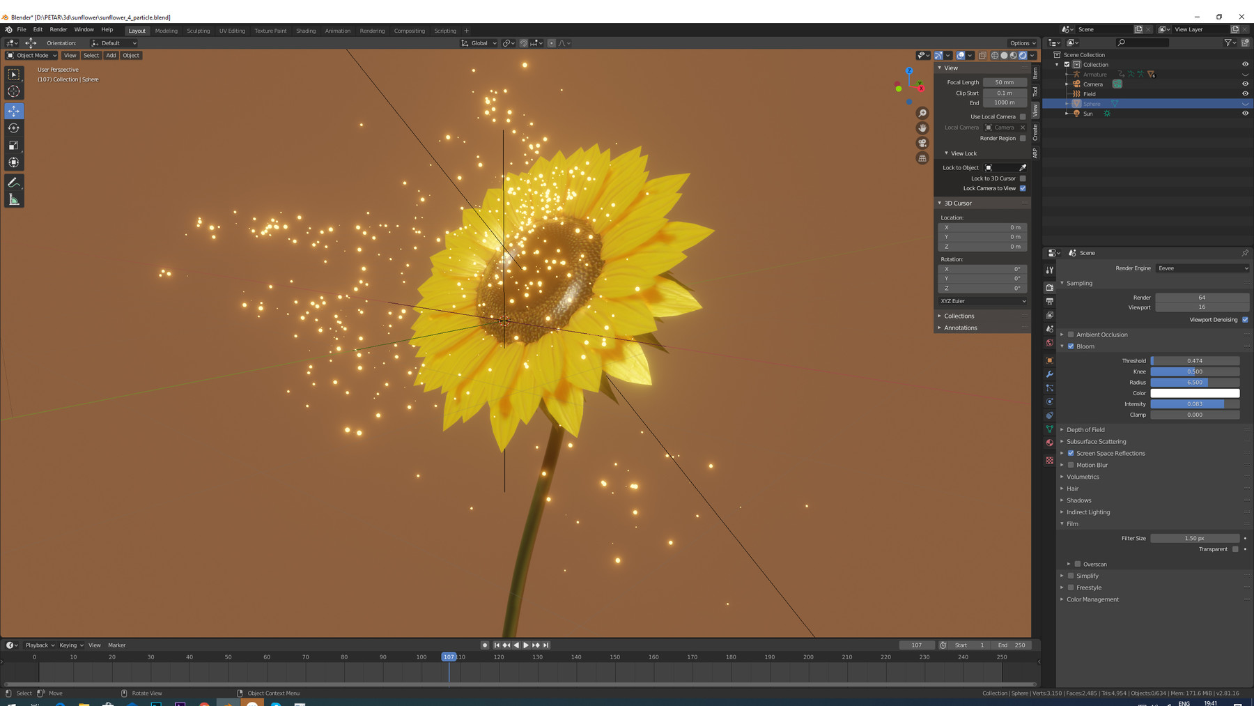 ArtStation - sunflower | Game Assets