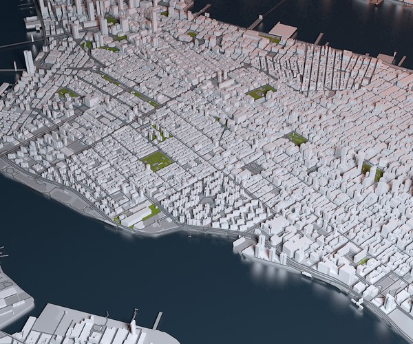 ArtStation - New York City Map Manhattan | Resources