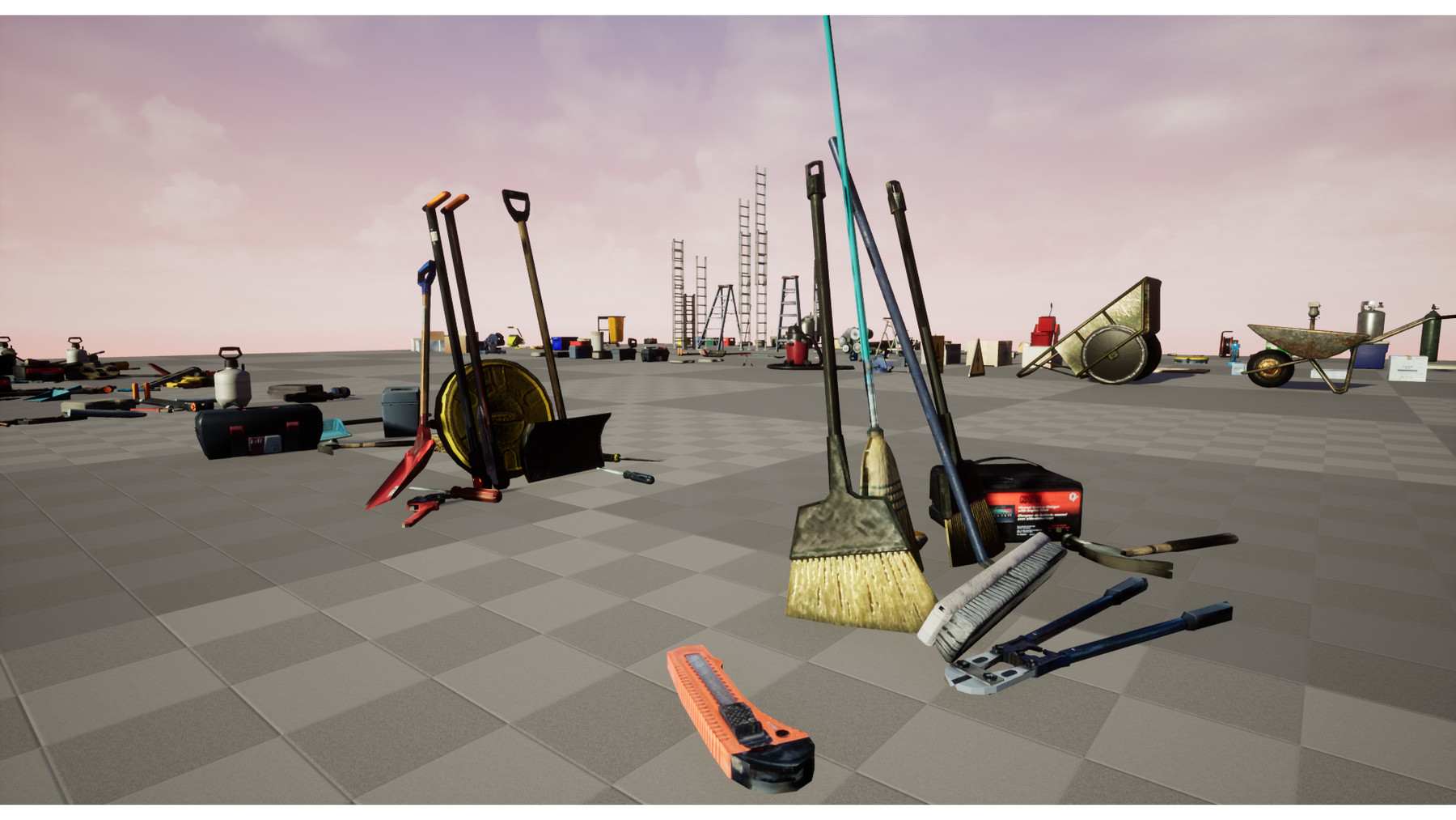 ArtStation - Utility Assets - Ladders, Machines, Propane Tanks etc ...