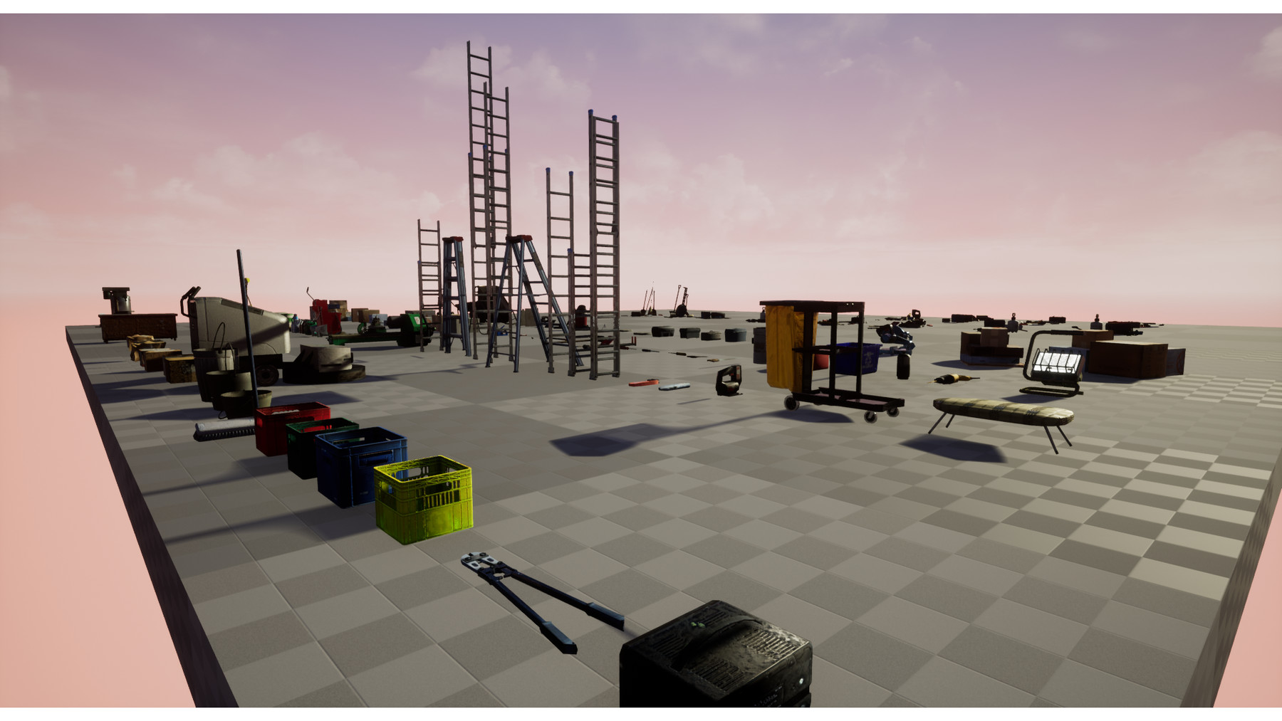 ArtStation - Utility Assets - Ladders, Machines, Propane Tanks etc ...