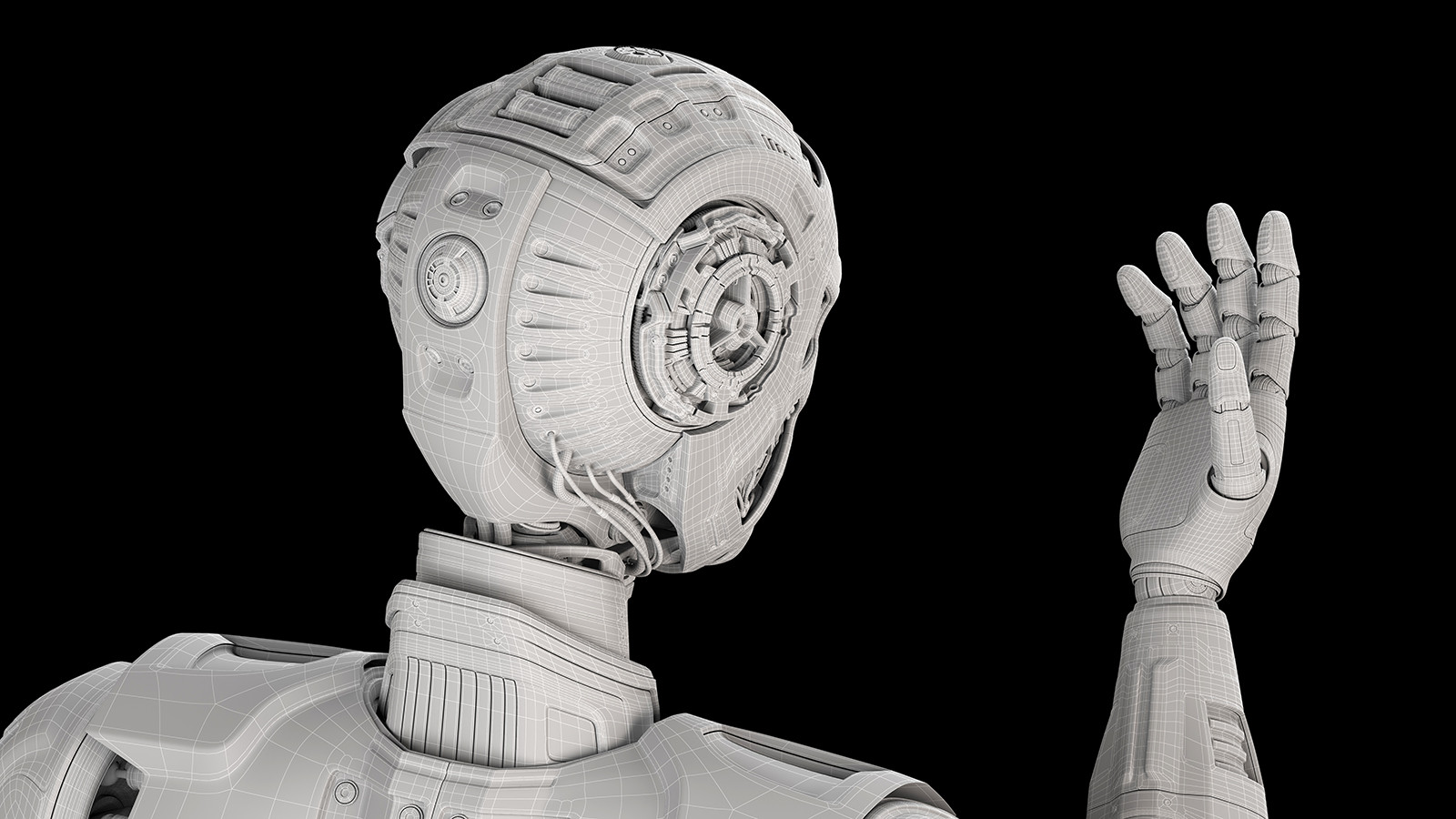 ArtStation - Futuristic Robot Man 2.5 Rigged 3D model (max, obj, fbx ...