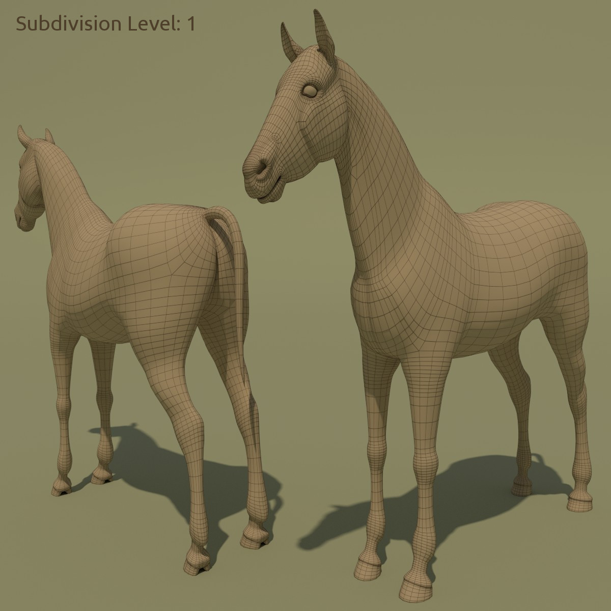 ArtStation - Horse animated + 10 colours | Resources