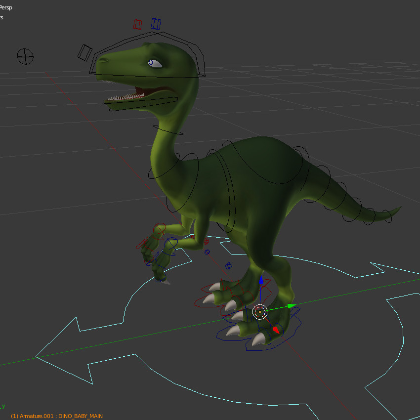ArtStation - Rigged Fantasy Dino Kid | Resources