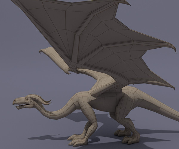 ArtStation - Cartoon Simple Dragon | Resources