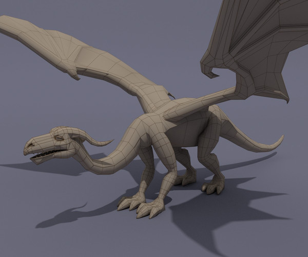 ArtStation - Cartoon Simple Dragon | Resources