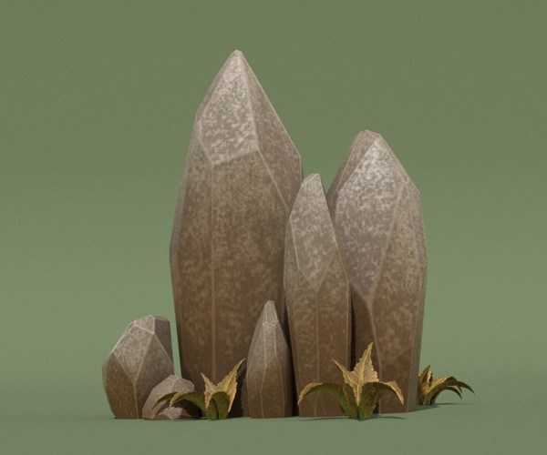 ArtStation - LowPoly Rocks Pack | Game Assets