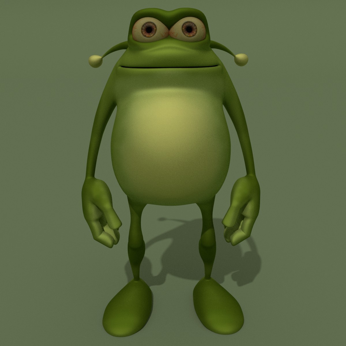 ArtStation - Cartoon Green Monster | Resources