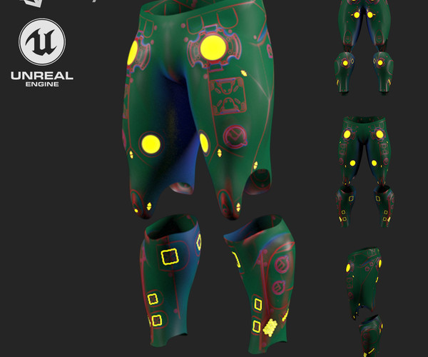 ArtStation - Scifi Legs Number01 - 3D Asset Game Model PBR - 3D model ...