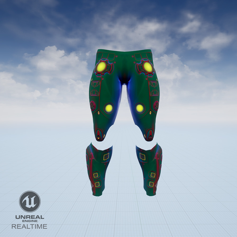 ArtStation - Scifi Legs Number01 - 3D Asset Game Model PBR - 3D model ...