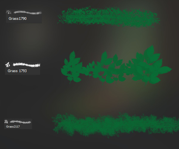 ArtStation - Grass Brushes Photoshop | Brushes