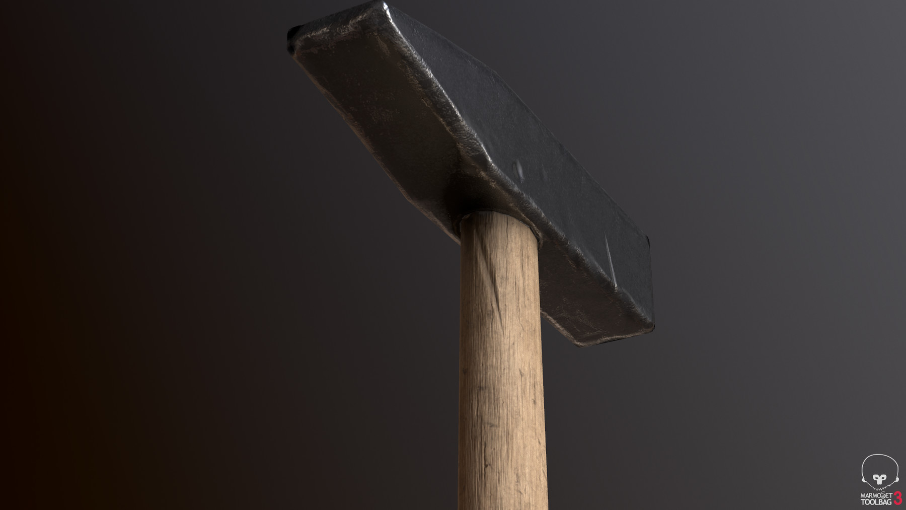ArtStation - Old hammer 2 color Low-poly 3D model | Game Assets