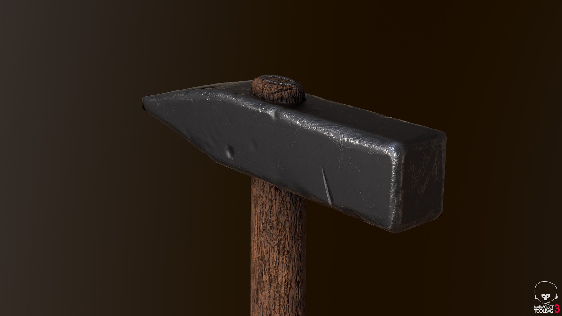 ArtStation - Old hammer 2 color Low-poly 3D model | Game Assets