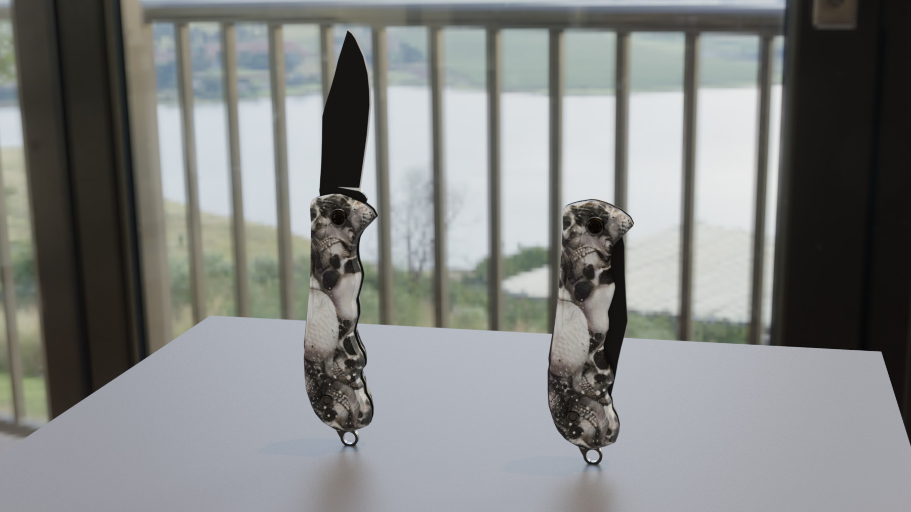 ArtStation - Skull Pocket Knife | Resources