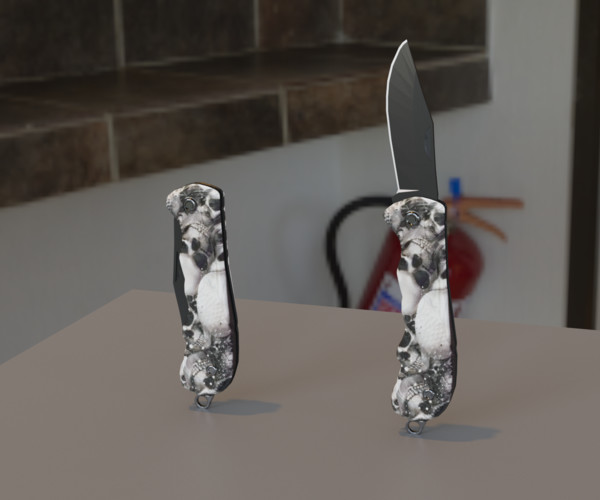 ArtStation - Skull Pocket Knife | Resources