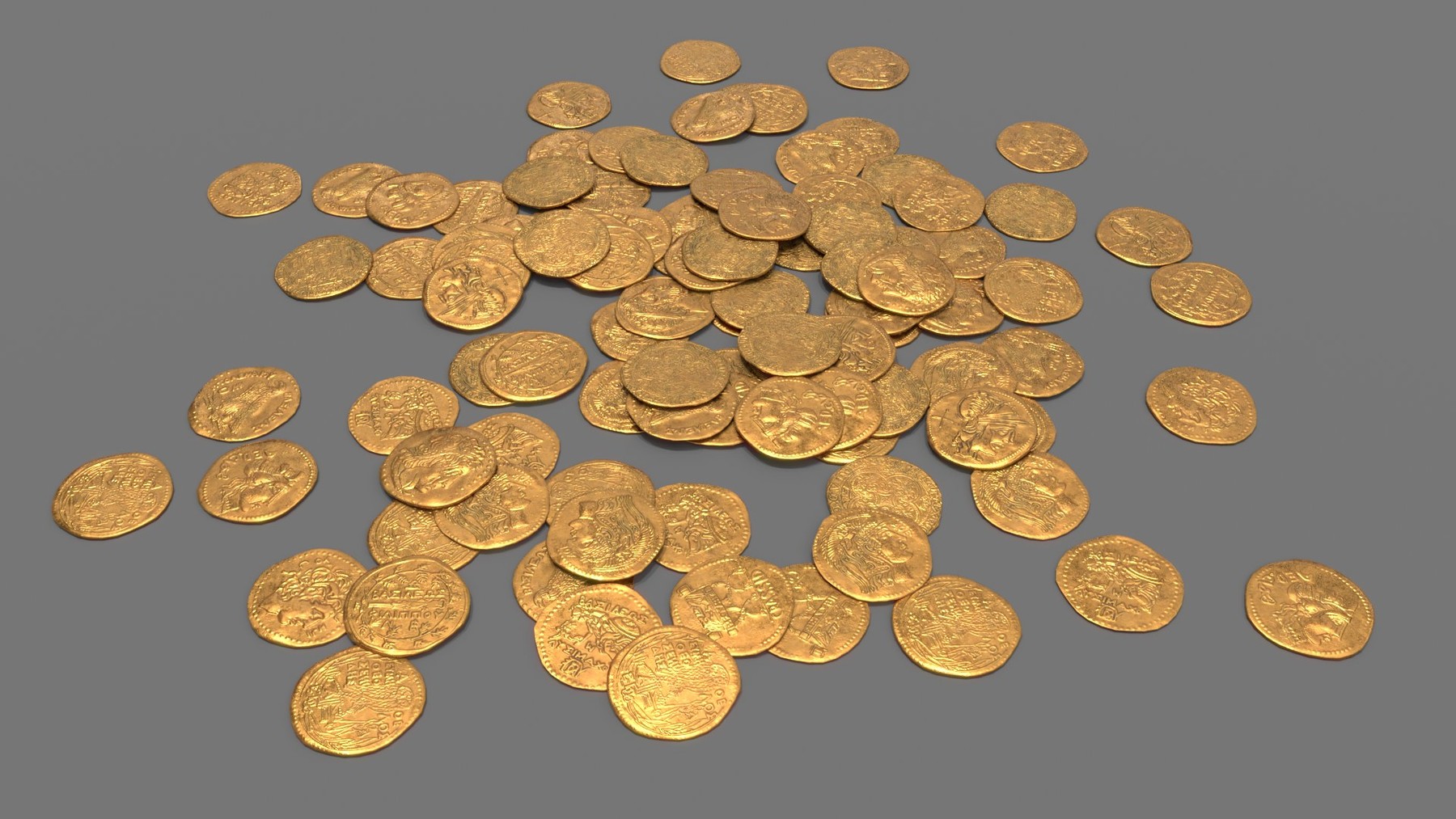 ArtStation - Ancient Roman Gold Coin Pack | Game Assets