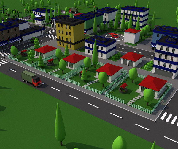 ArtStation - Cartoon City | Game Assets