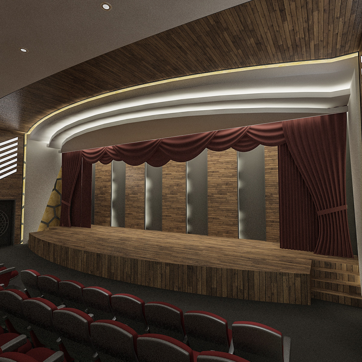 ArtStation - Theater Hall Concept | Game Assets