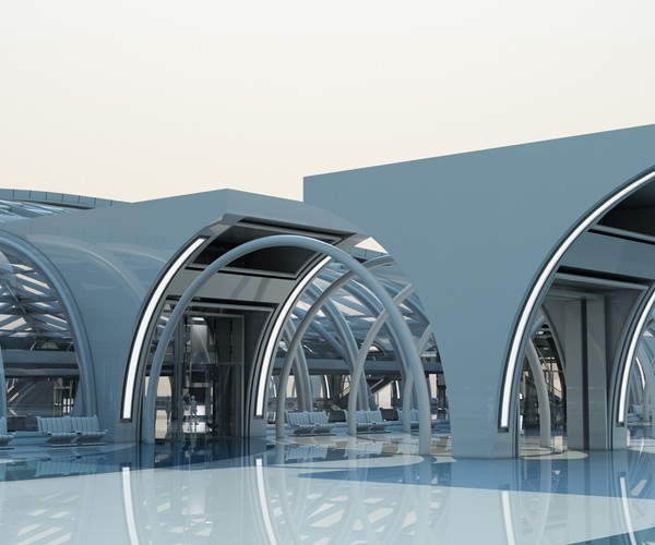 ArtStation - Futuristic Architectural Structure | Resources
