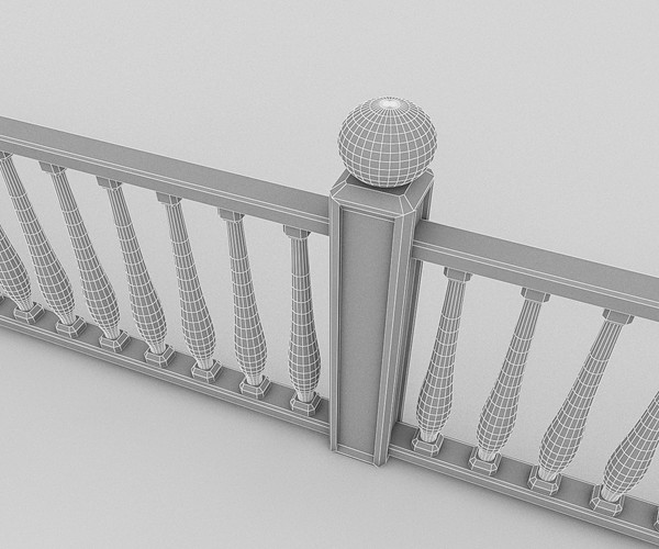 ArtStation - wood railing (1) | Game Assets