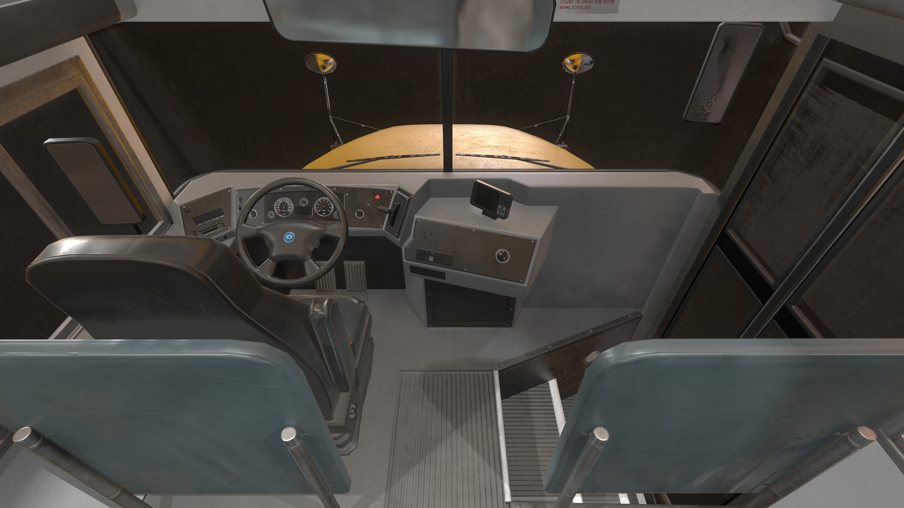 ArtStation - School Bus - Low Poly | Game Assets